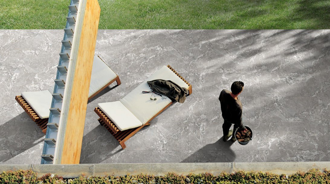 Marble Look Tile Onyx & More - White Porphyry | Interni Austin