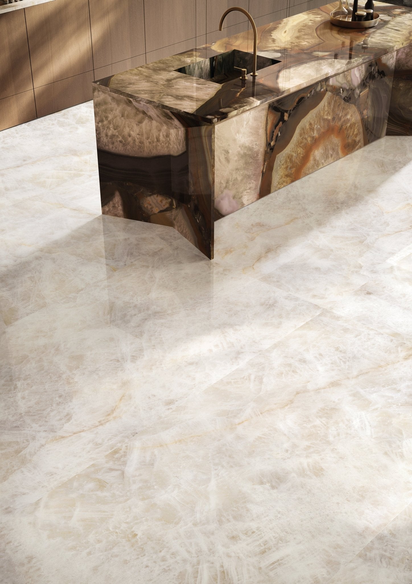 Marble Look Tile Tele di Marmo Precious - Agate Brown | Interni Austin